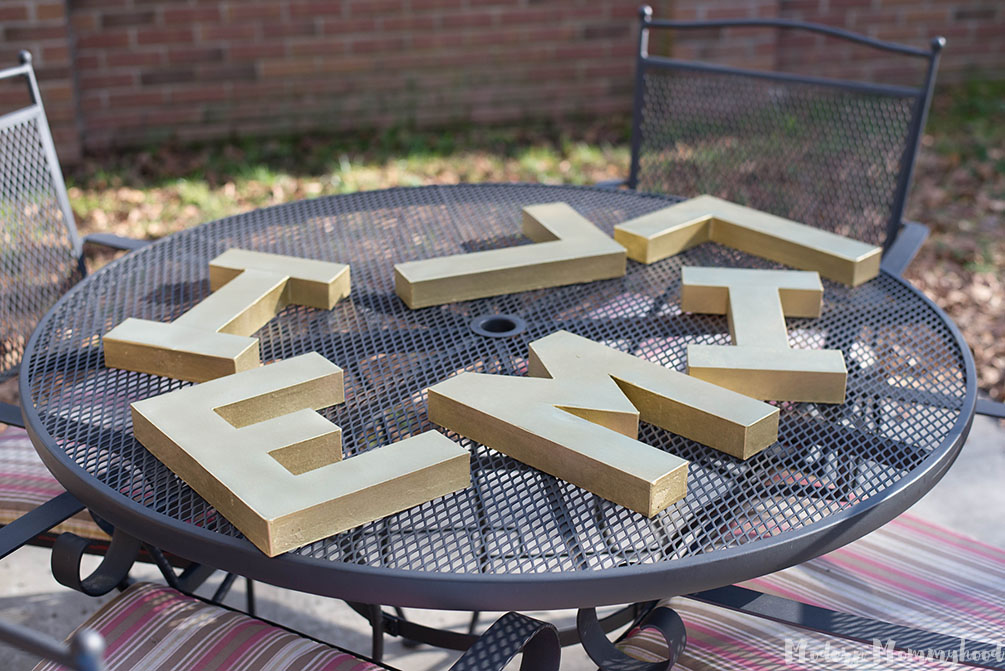 DIY Glitter Letters - Modernly Morgan