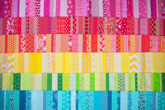 Rainbow Quilt Tutorial - Modernly Morgan