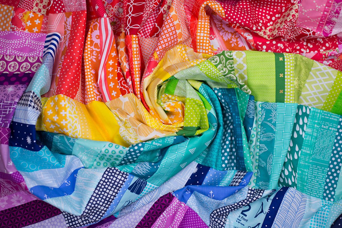 Rainbow Quilt Tutorial - Modernly Morgan