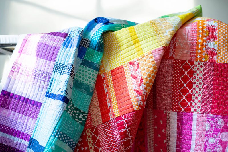 Rainbow Quilt Tutorial - Modernly Morgan