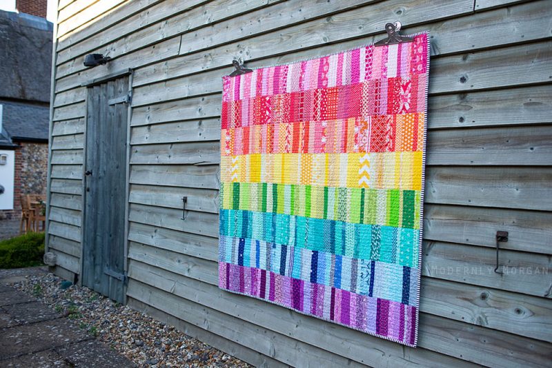 Rainbow Quilt Tutorial - Modernly Morgan