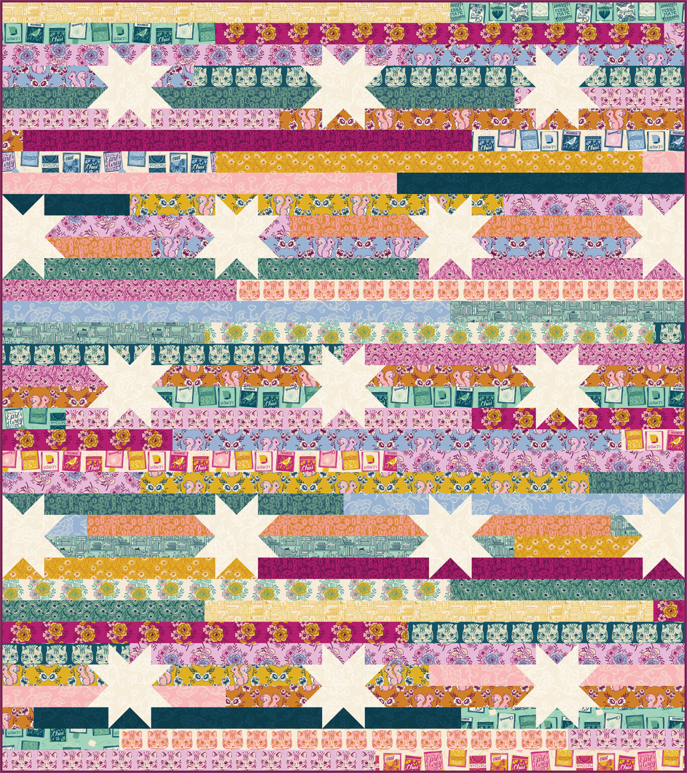 Scrapbook Quilt - PDF Pattern - Patchwork Revival Collection - Modernly ...