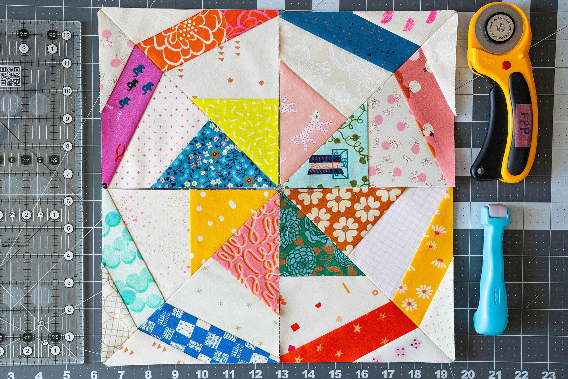 Free Lucky Spin Quilt Pattern FPP